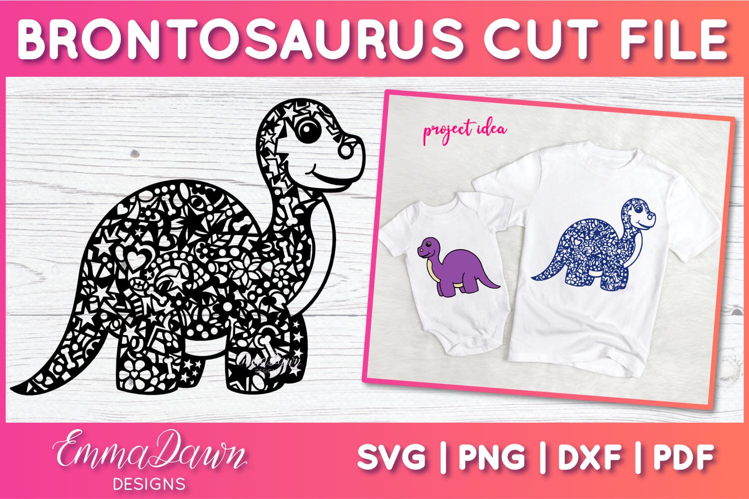 Brontosaurus SVG | Dinosaur SVG - So Fontsy