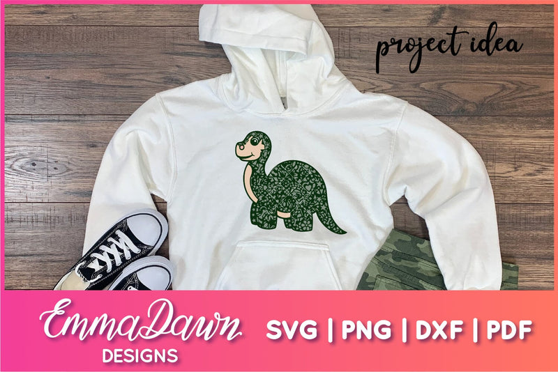 Brontosaurus SVG | Dinosaur SVG - So Fontsy
