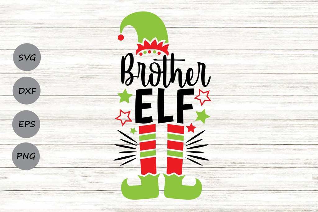 Brother Elf| Christmas Elf SVG Cutting Files. - So Fontsy