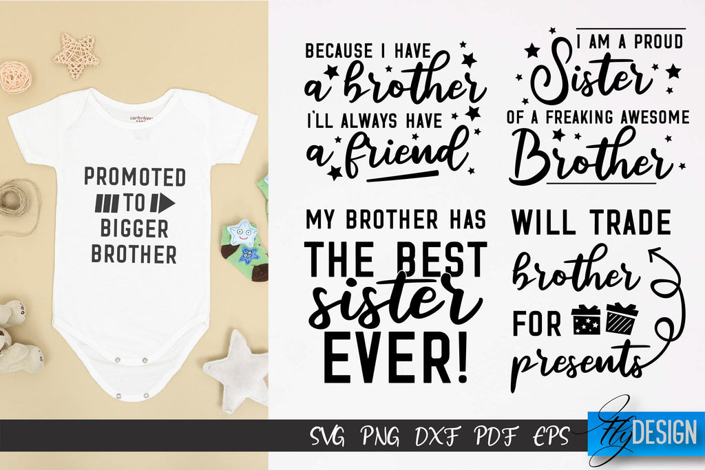 Brother SVG Bundle | Brother’s Quotes Design | Family SVG - So Fontsy