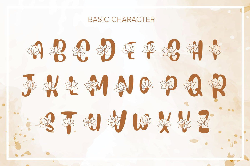 Brown Monogram - So Fontsy