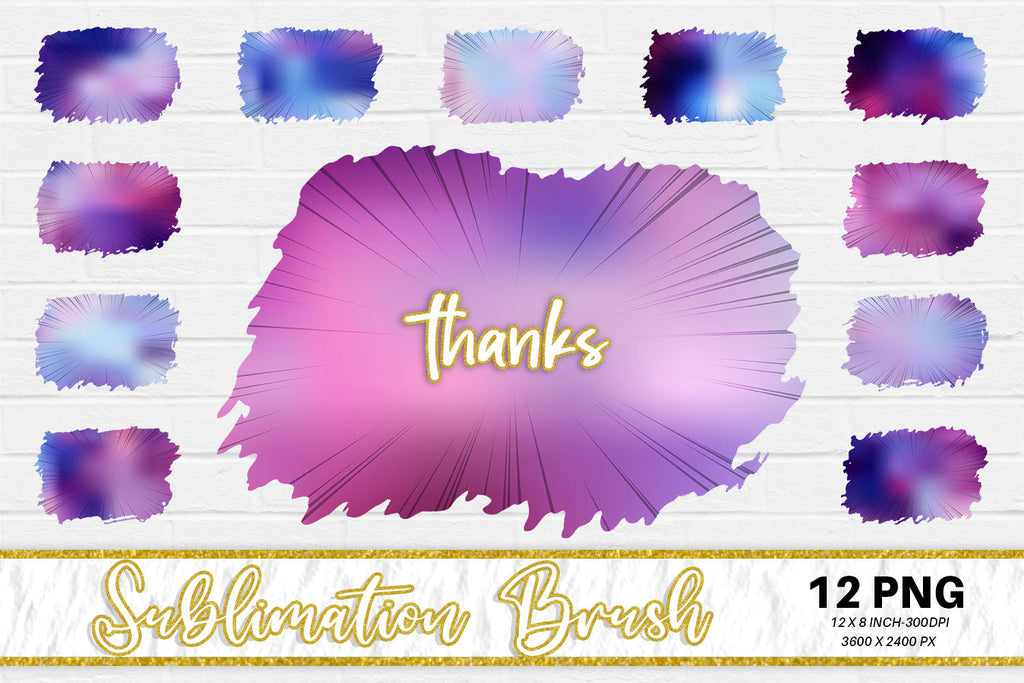 Brush splash sublimation background, splash bundle clipart, splash png ...