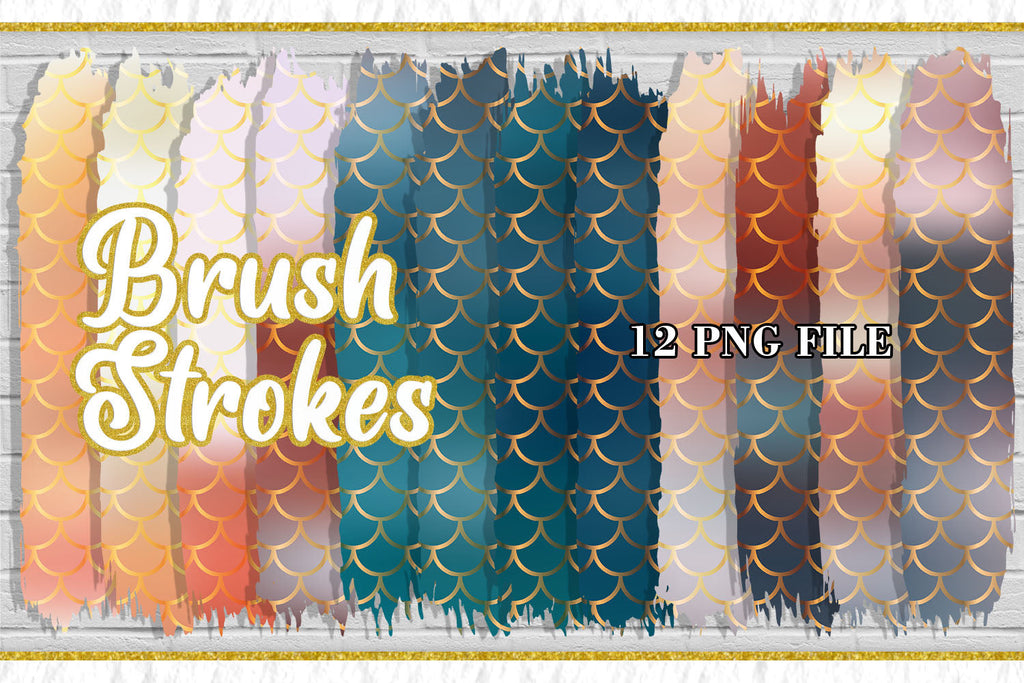 Brush Strokes Sublimation PNG, - So Fontsy