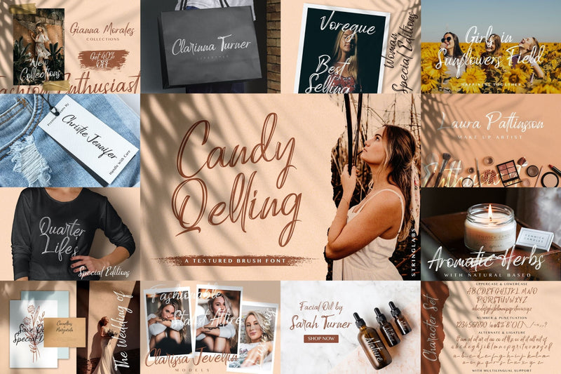 Brush Textured Font Bundle Vol. 3 - So Fontsy