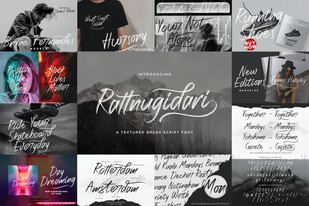 Brush Textured Font Bundle Vol. 3 - So Fontsy