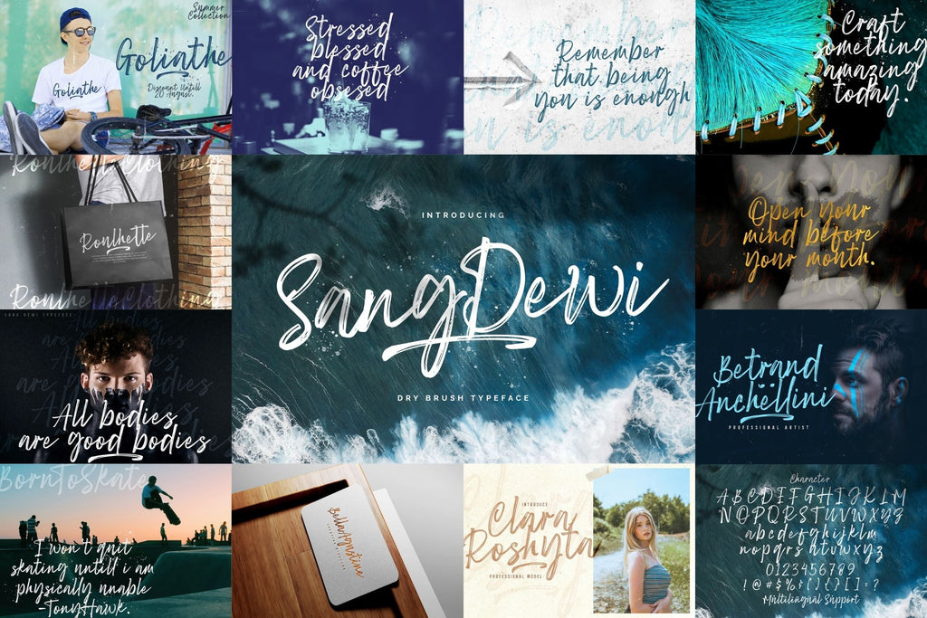 Brush Textured Font Bundle Vol. 3 - So Fontsy