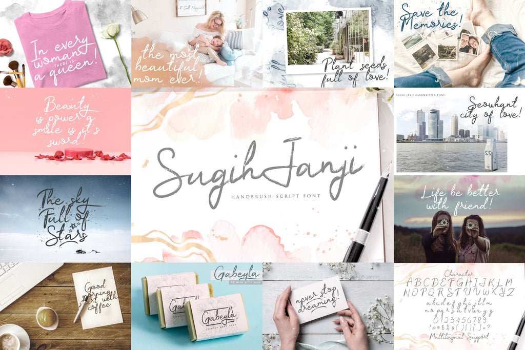 Brush Textured Font Bundle Vol. 3 - So Fontsy