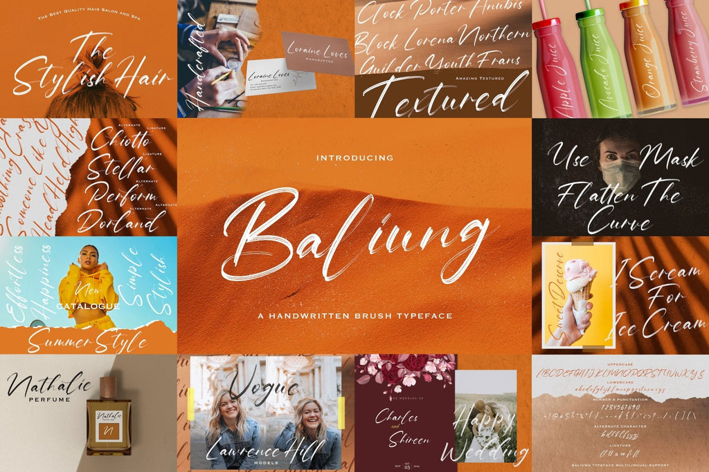 Brush Textured Font Bundle Vol. 5 - So Fontsy