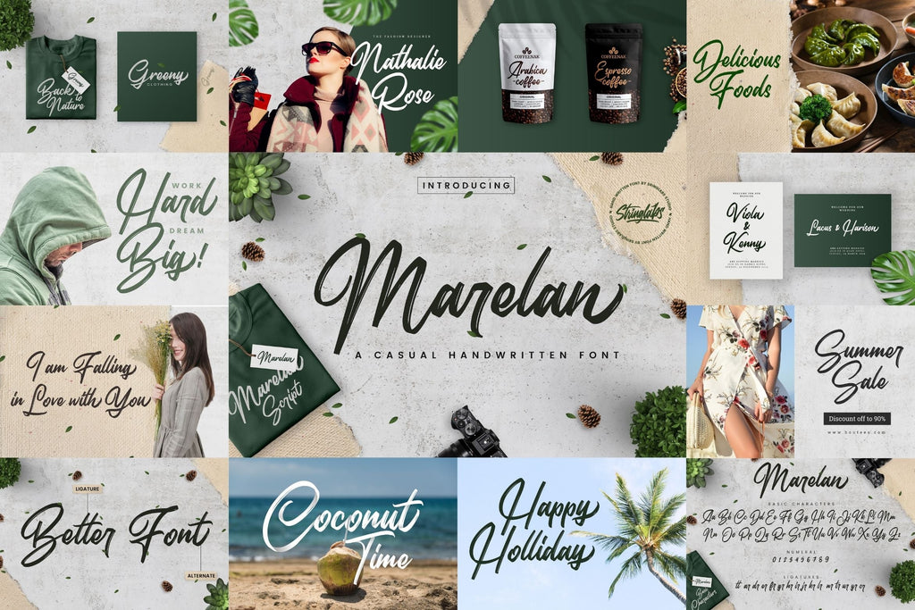 Brush Textured Font Bundle Vol. 5 - So Fontsy