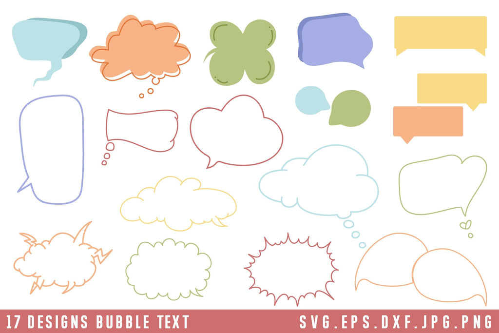Bubble Chat Graphic Bundle - So Fontsy