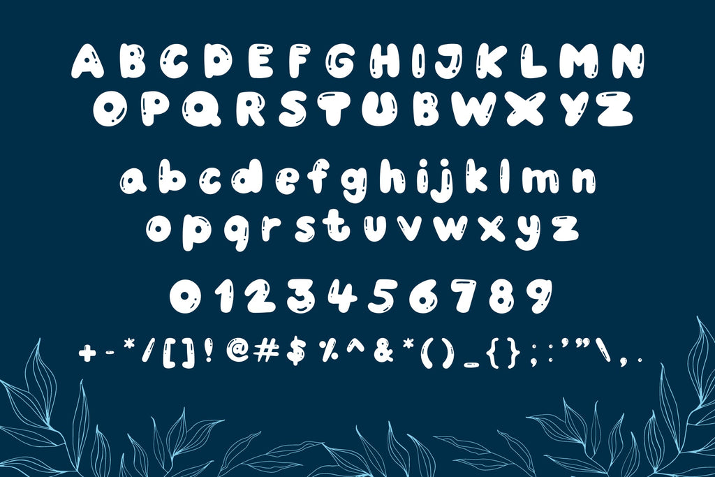 Bubble Float Fonts - So Fontsy