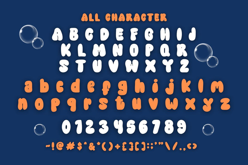 Bubble Gamol - A Cute Display Font - So Fontsy