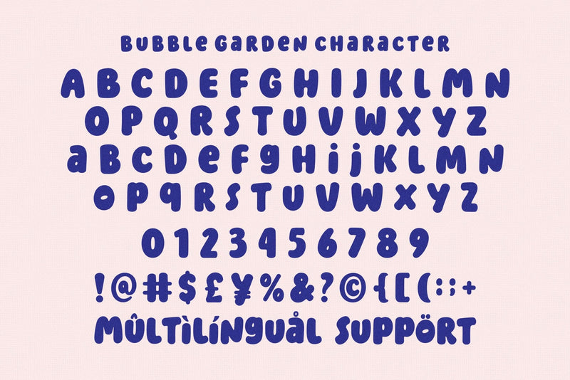 Bubble Garden - Playful Bubble Font - So Fontsy