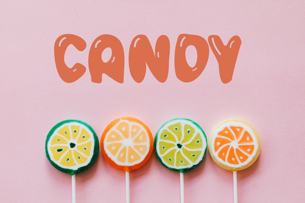 Bubble Letter Candy Font - So Fontsy