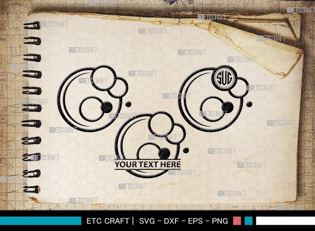 Bubbles Monogram, Bubbles Silhouette, Bubbles SVG, Water Bubbles Svg ...