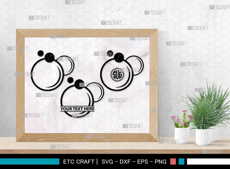 Bubbles Monogram, Bubbles Silhouette, Bubbles SVG, Water Bubbles Svg ...