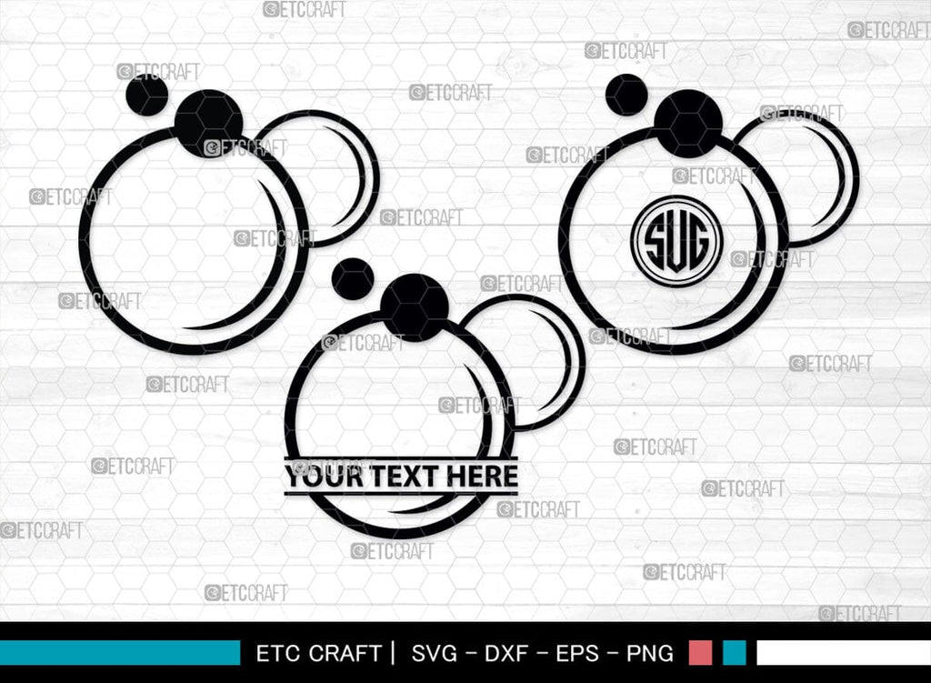 Bubbles Monogram, Bubbles Silhouette, Bubbles SVG, Water Bubbles Svg ...