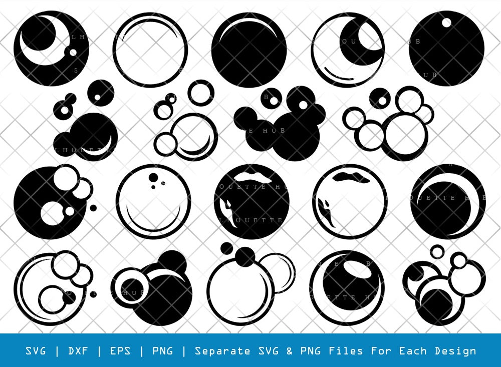 Bubbles SVG Cut Files | Bubbles Silhouette | Water Bubbles Svg | Soap ...