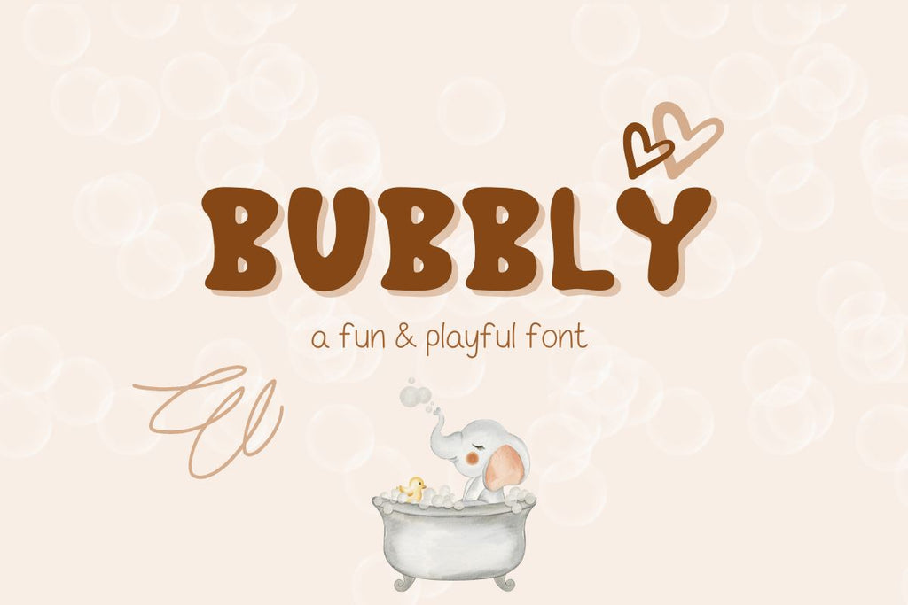 Bubbly - Cute Retro Font - So Fontsy