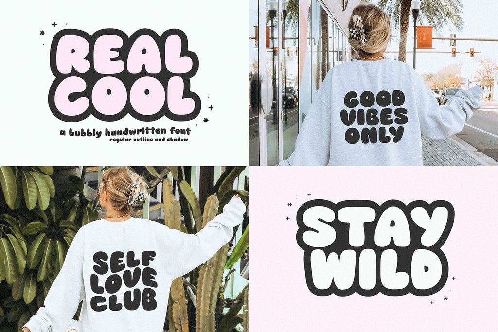 Bubbly Retro Font Bundle - So Fontsy