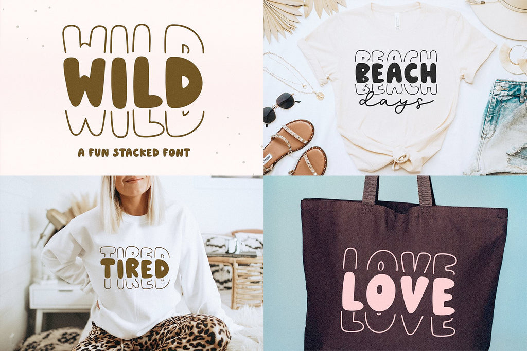 Bubbly Retro Font Bundle - So Fontsy