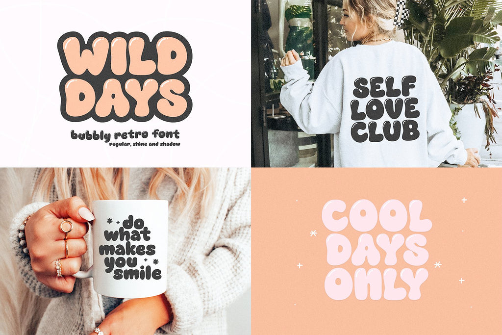 Bubbly Retro Font Bundle - So Fontsy