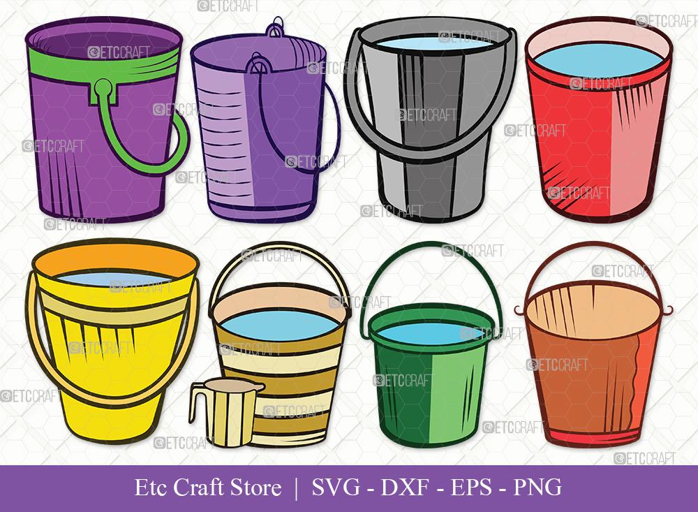 Bucket Clipart SVG Cut File | Bucket Svg | Cleaning Svg | Bucket vector ...