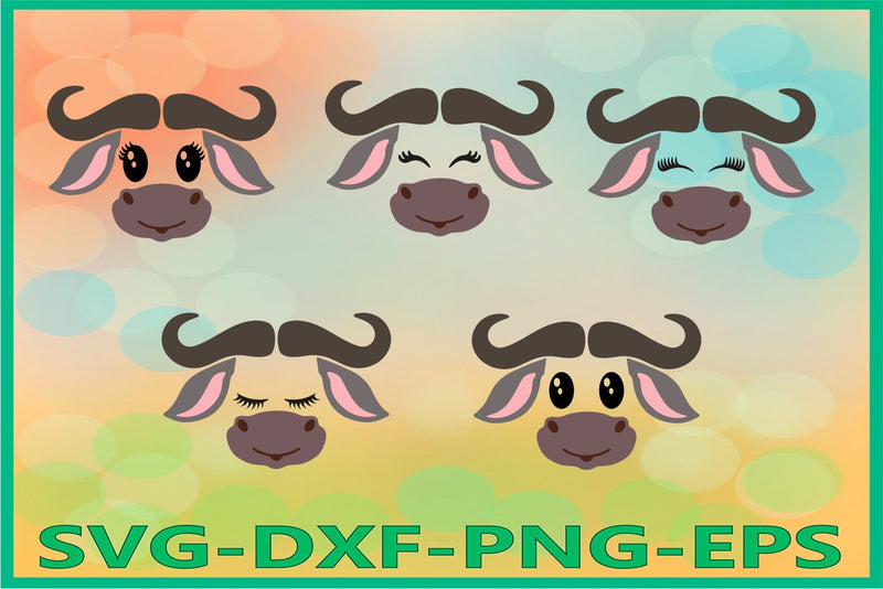 Buffalo face SVG - So Fontsy