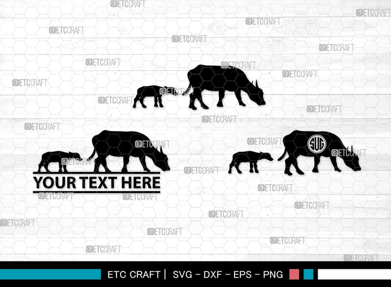 Buffalo Monogram, Buffalo Silhouette, Buffalo SVG, Bull Rider Svg ...