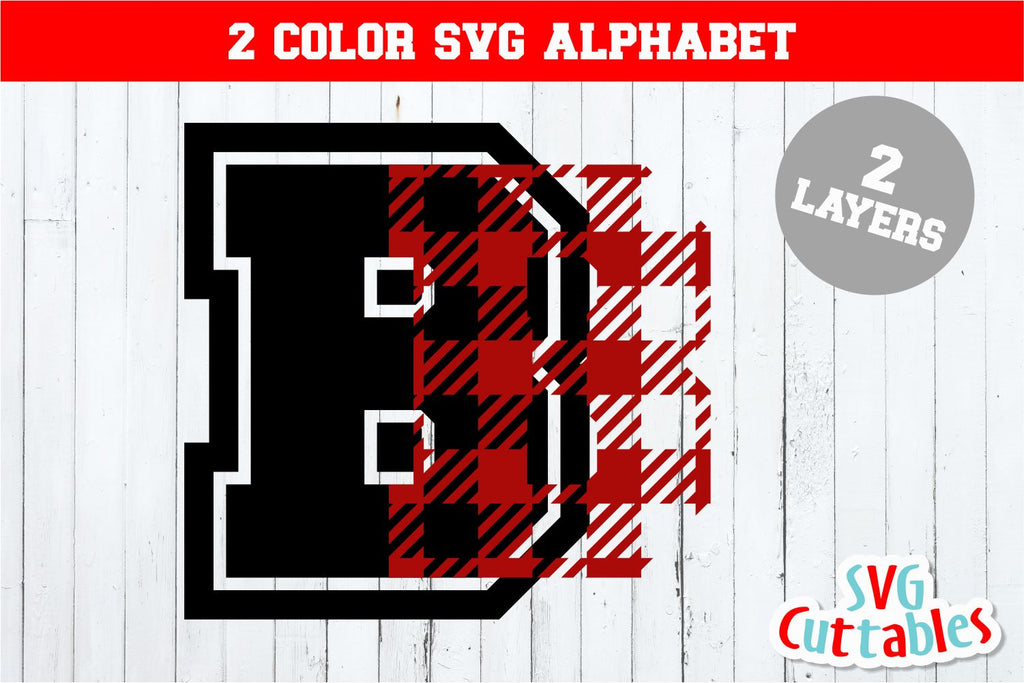 Buffalo Plaid Alphabet - So Fontsy