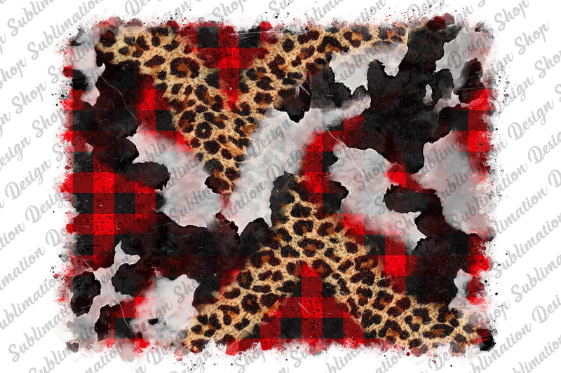 Buffalo Plaid Background PNG, Christmas Background Png, Leopard ...