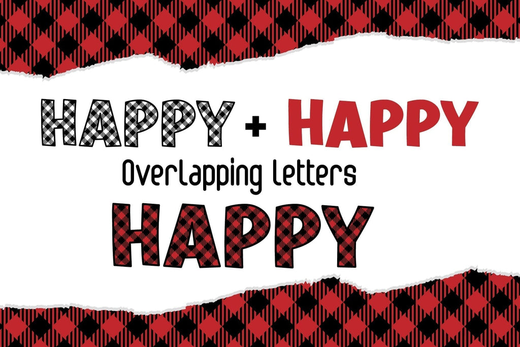 Buffalo Plaid Decorative Fonts - So Fontsy