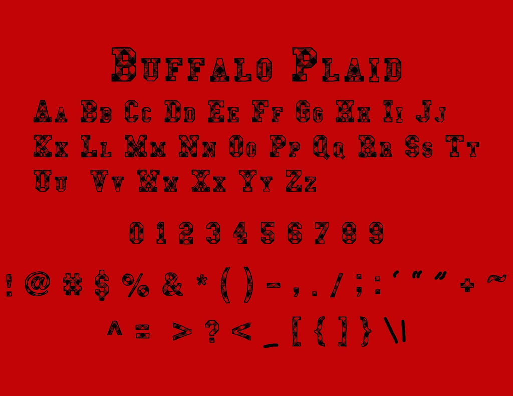 Buffalo Plaid - So Fontsy