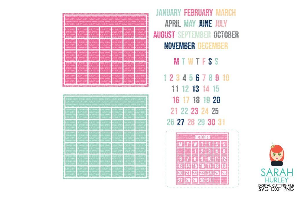 Build A Calendar Set - So Fontsy