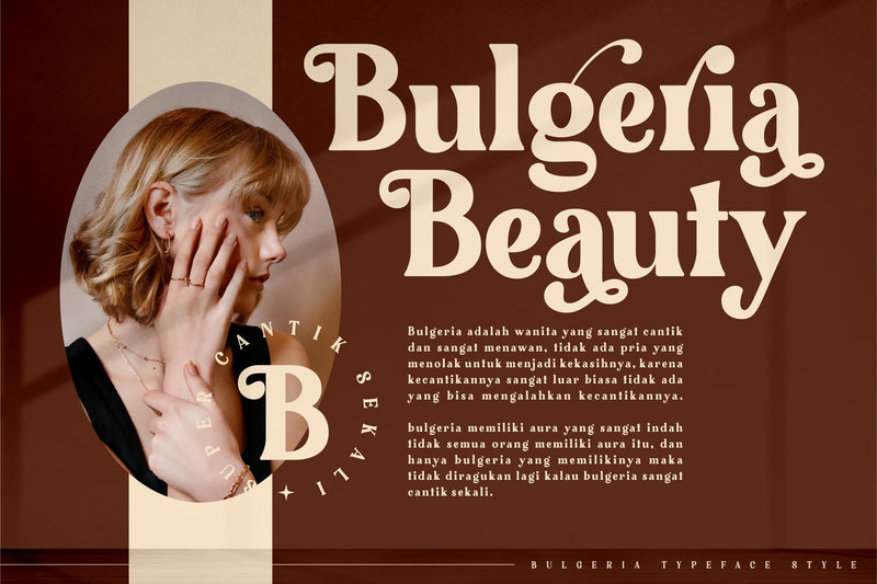 Bulgeria Typeface - So Fontsy