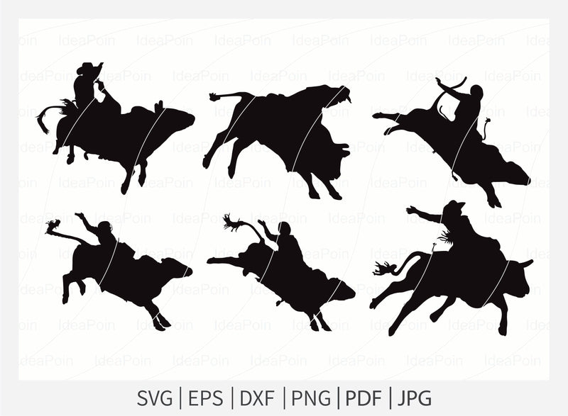 Bull riding SVG, rodeo svg, Rodeo Cowboy SVG, Western Rodeo Cowboy ...