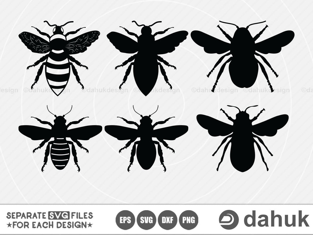Bumble Bee, Bumble Bee Flying Silhouette, eps, dxf, clipart, svg files ...