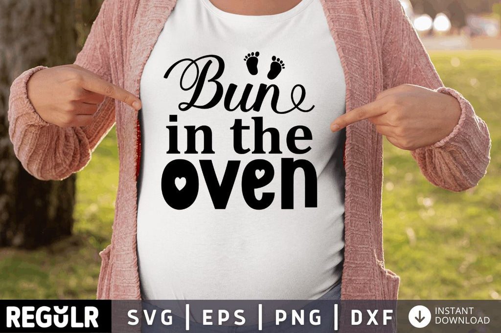 Bun in the oven SVG - So Fontsy
