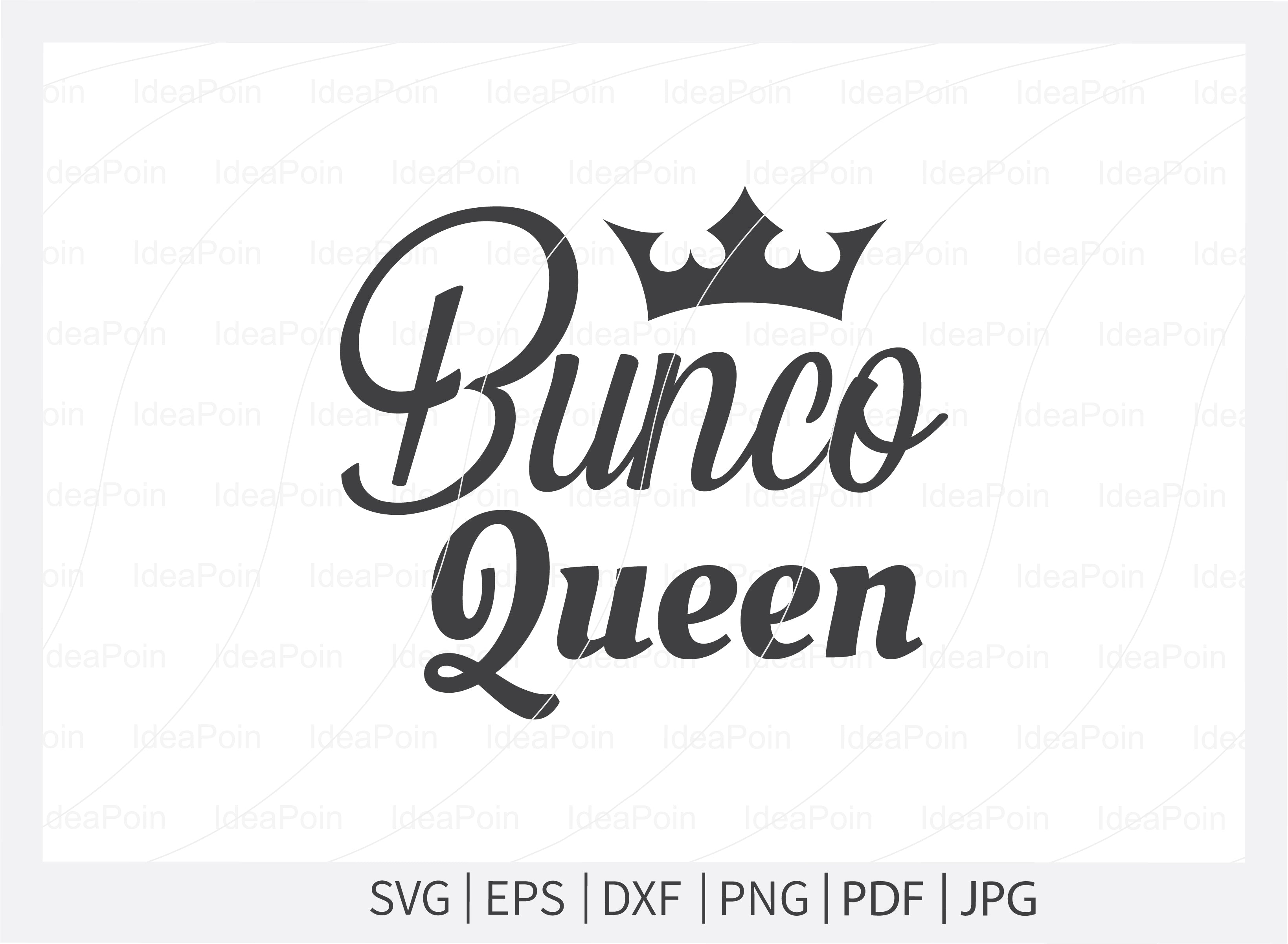 Bunco queen Svg, Dice Svg File, Bunco Svg, Bunco monogram, Piece love ...