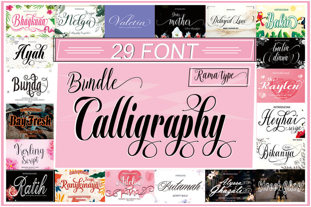 Bundle Calligraphy - So Fontsy