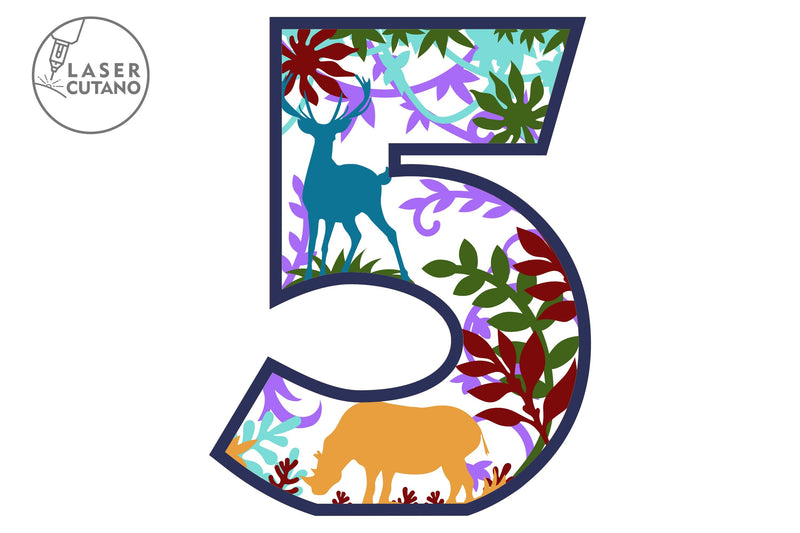 Bundle NUMBERS Multilayer Laser Cut Files, Mandala, Sign SVG - So Fontsy