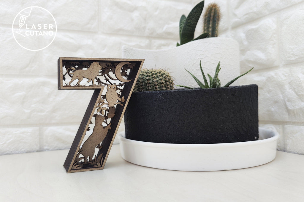 Bundle NUMBERS Multilayer Laser Cut Files, Mandala, Sign SVG - So Fontsy