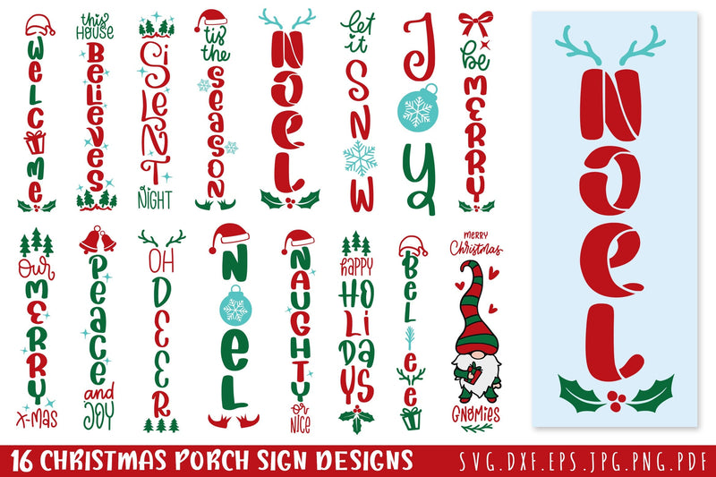 Bundle Of Bundles | Christmas Porch Sign SVG Bundle - So Fontsy