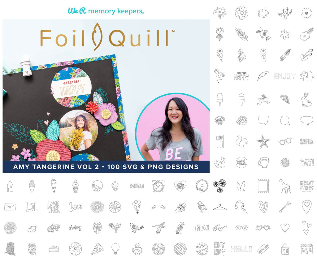 Bundle of Foil Quill SVG Designs, Commercial Use | So Fontsy