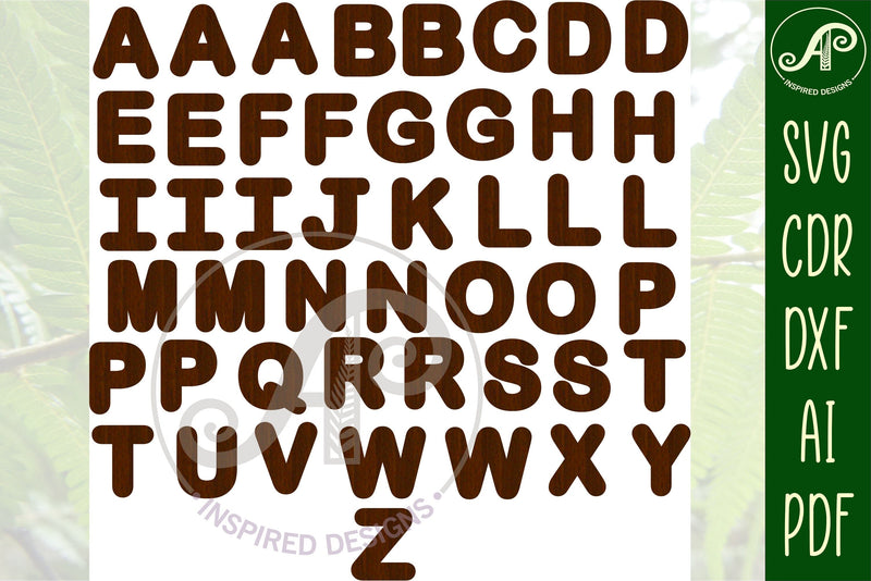 Bunny alphabet set. 2 layer letters. 47 letter options SVG - So Fontsy