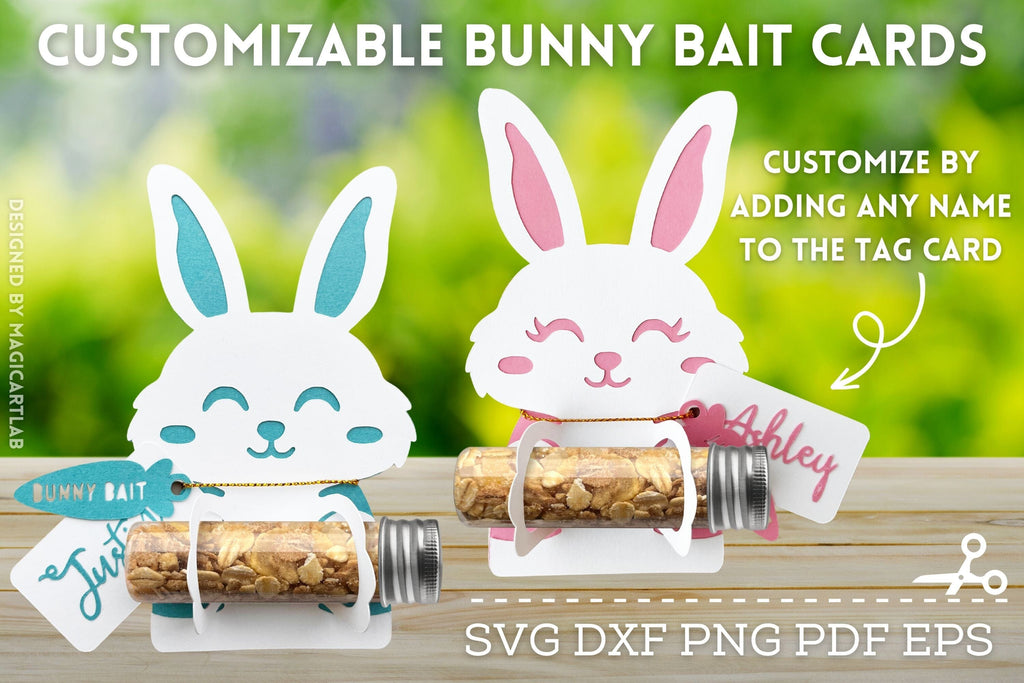 Bunny Bait Card Easter Bunny Svg Cut File So Fontsy