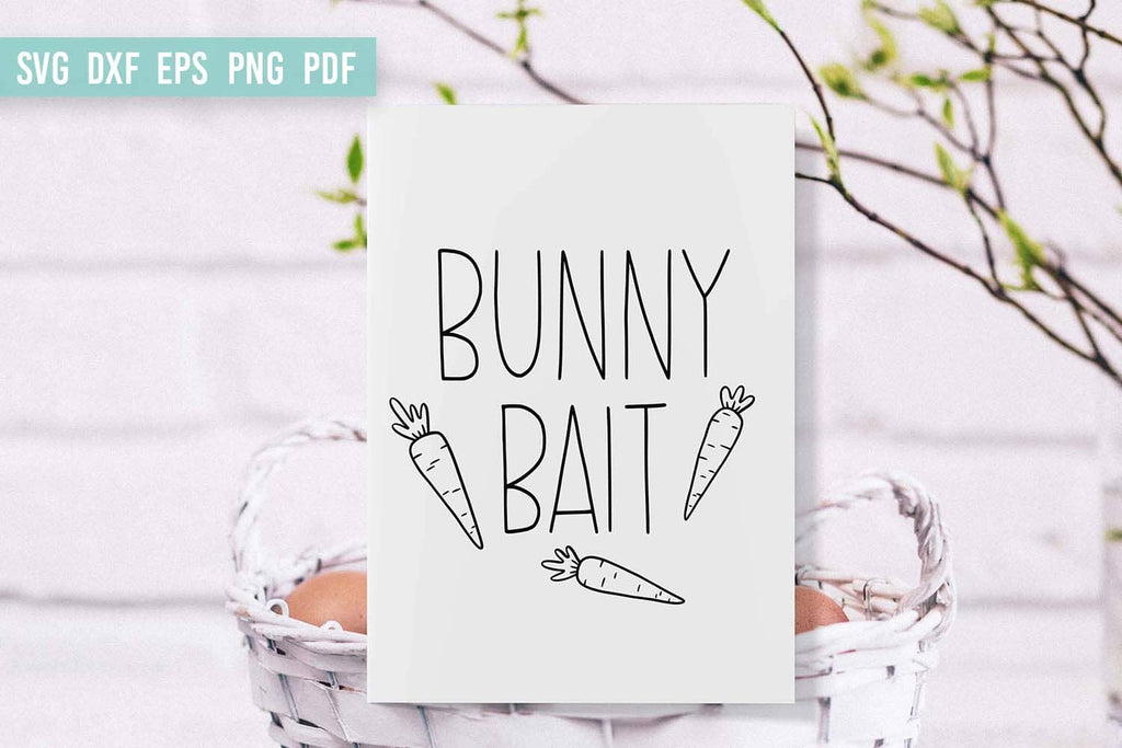 Bunny Bait Gift Tag | Bunny bait SVG Round sign - So Fontsy
