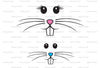 Bunny boy and girl face. Cut files for Cricut. Clip Art silhouette (eps ...