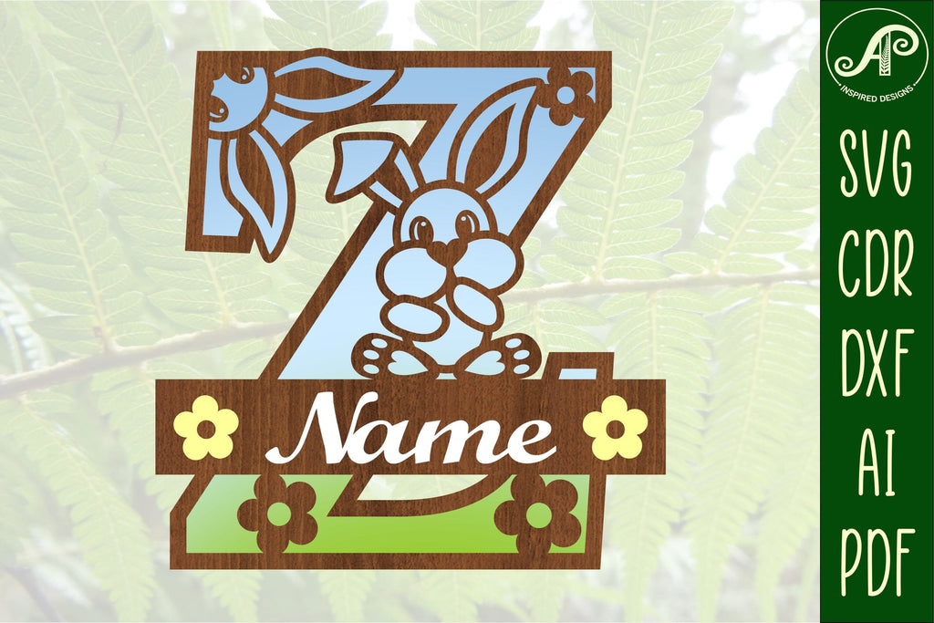 Bunny Capital Monogram Letter Z SVG - So Fontsy
