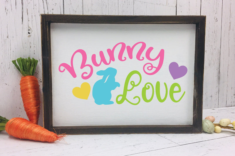 Bunny Love SVG Cut File - So Fontsy